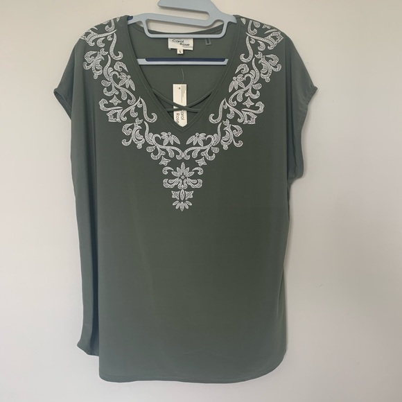 Carol Rose | Tops | 35 Nwt Carol Rose Green Sleeveless Top Size L ...